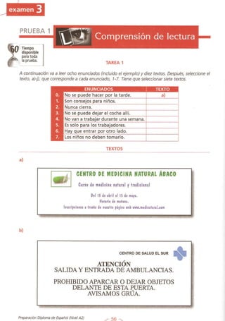 DELE A2 Examen 3 | PDF