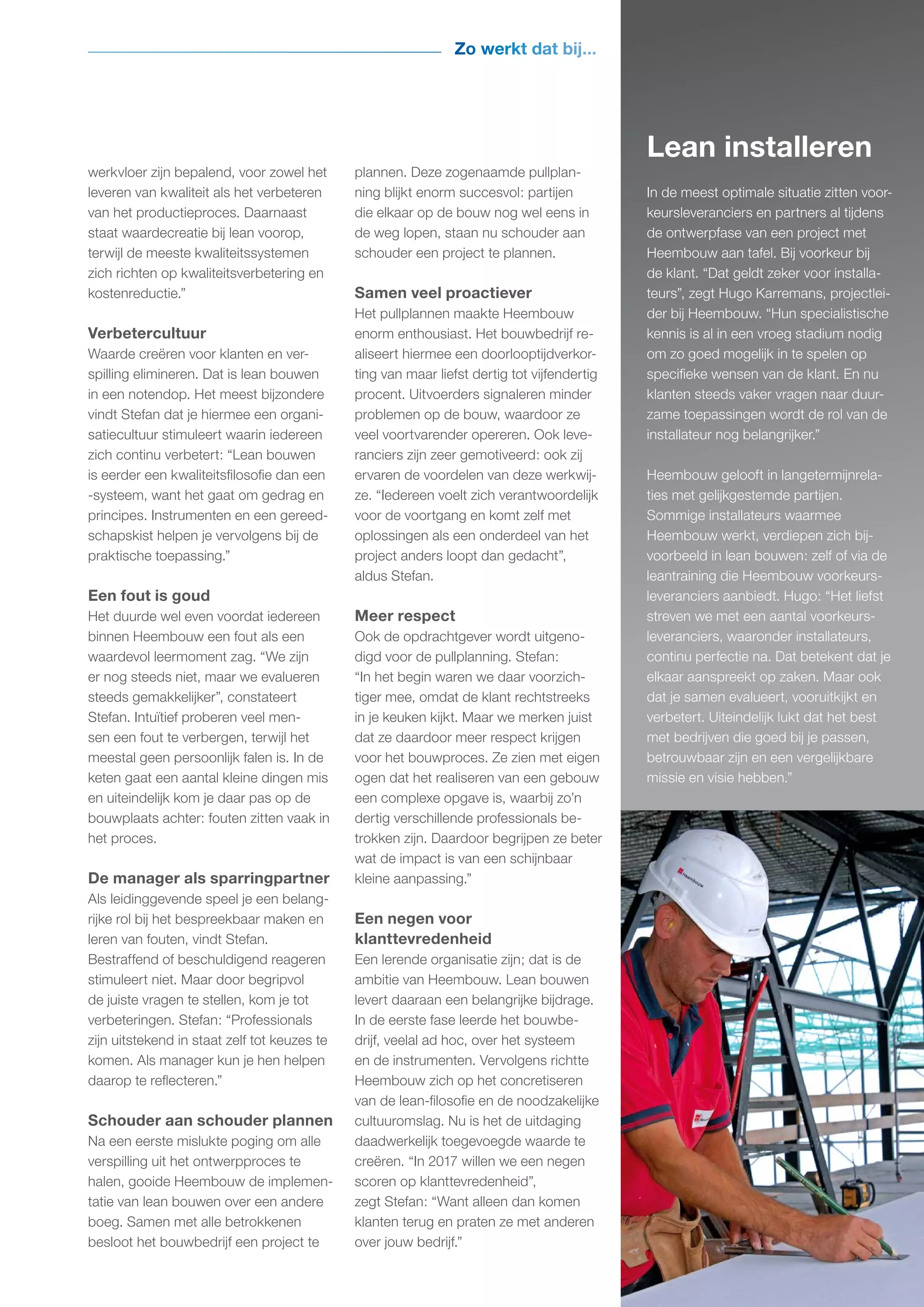 De lean reis van heembouw; continu verbeteren en waarde creëren | PDF