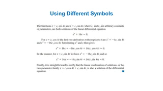 Differential equation topics explanied very good | PPT