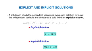 Differential equation topics explanied very good | PPT