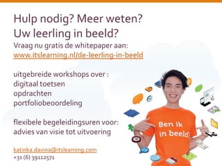 De leerling in beeld met itslearning | PPTX
