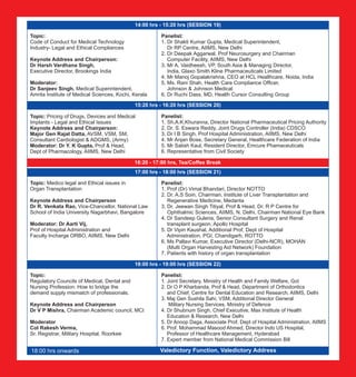 Conclave Legal and Ethical Challenges in Healthcare Ecosystem on 18th ...