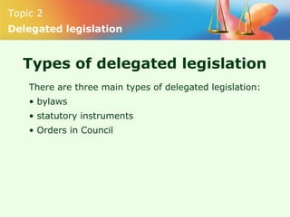 Delegation Law