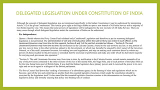 DELEGATED LEGISLATION.pptx administrative law | PPTX