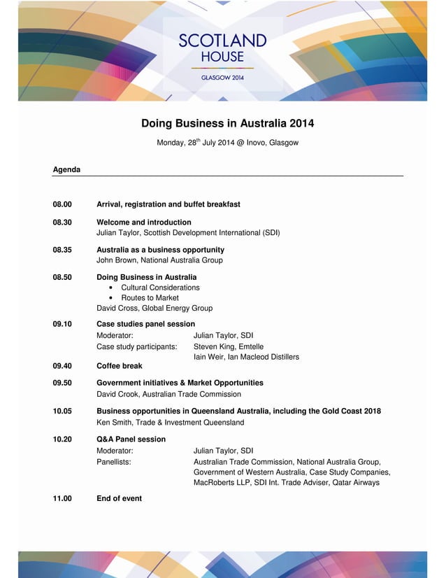 Delegate pack Australia | PDF