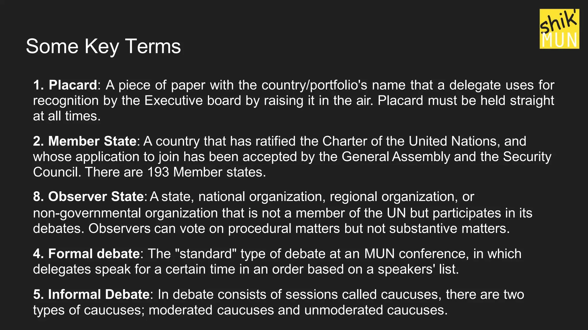 Model United nations rules of procedures | PDF