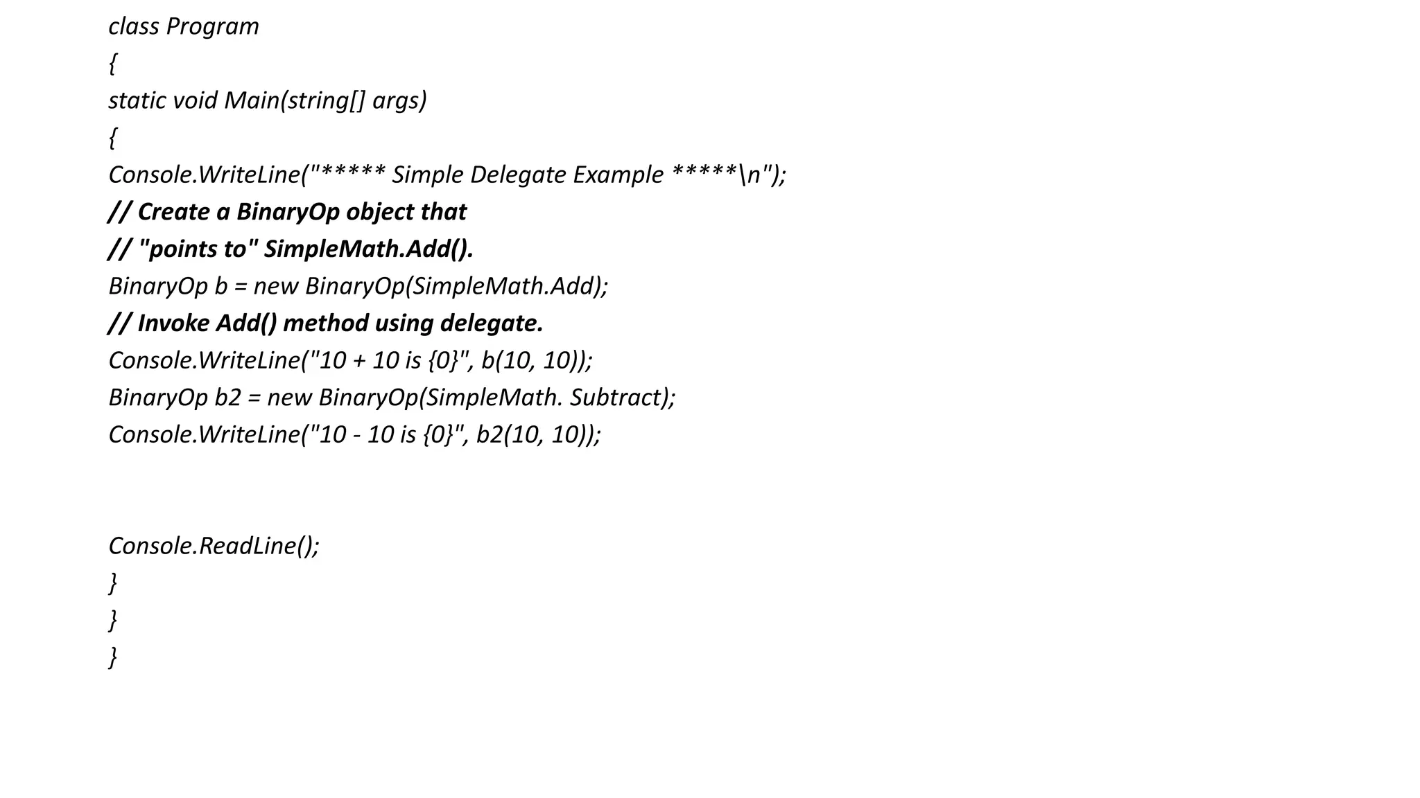 The C# programming laguage delegates notes Delegates.pptx