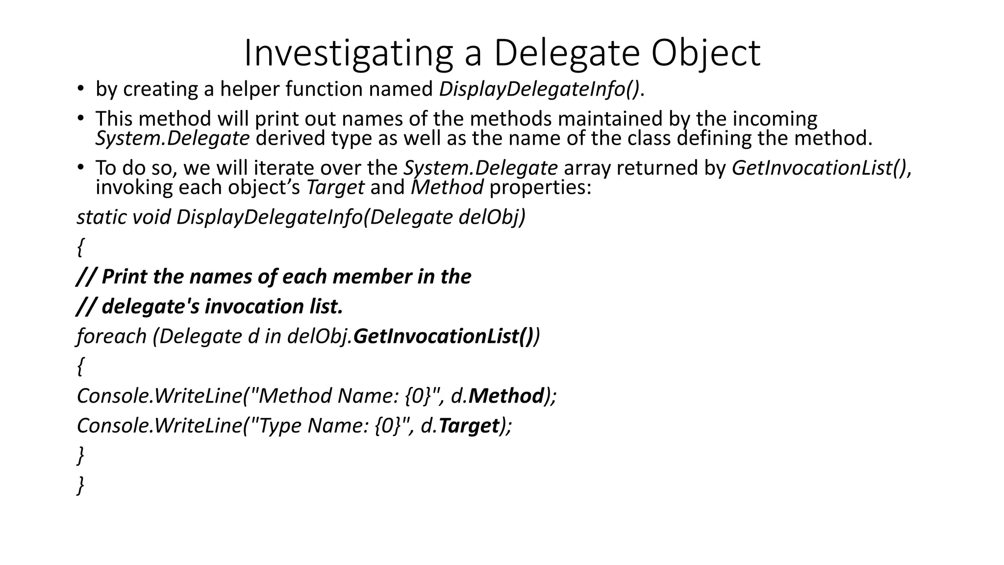 The C# programming laguage delegates notes Delegates.pptx