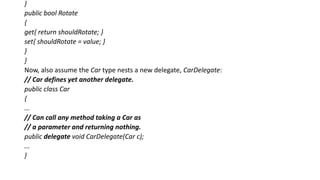 The C# programming laguage delegates notes Delegates.pptx