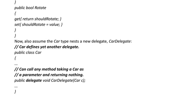 The C# programming laguage delegates notes Delegates.pptx | Programming ...