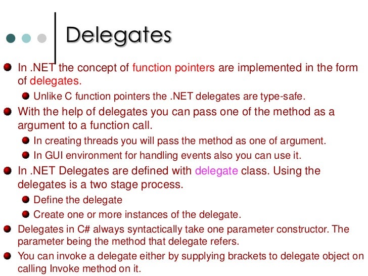 Delegates And Events