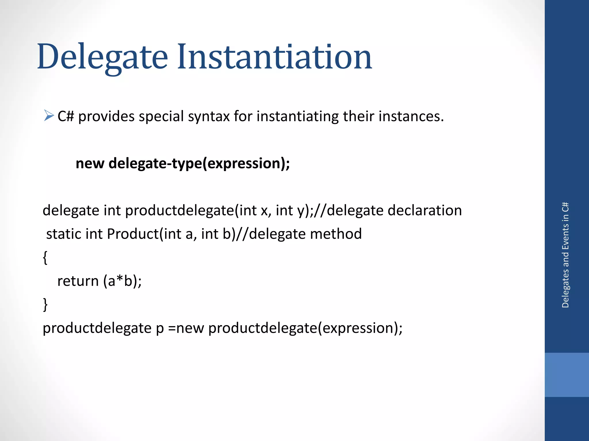 Delegates And Events In C Pptx Programming Languages Computing 7250