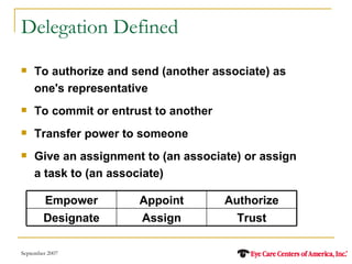 Delegating | PPT