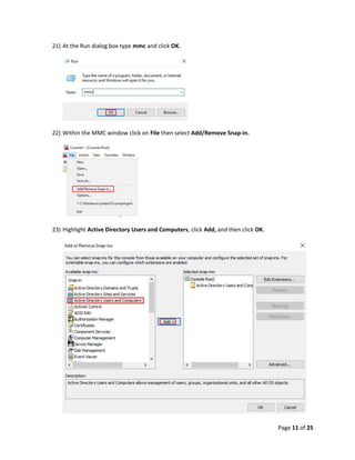 Delegating Active Directory Permission to Reset Passwords | PDF