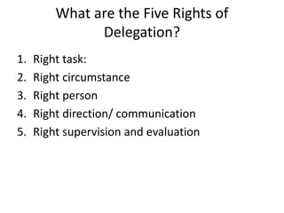 Delegation | PPTX