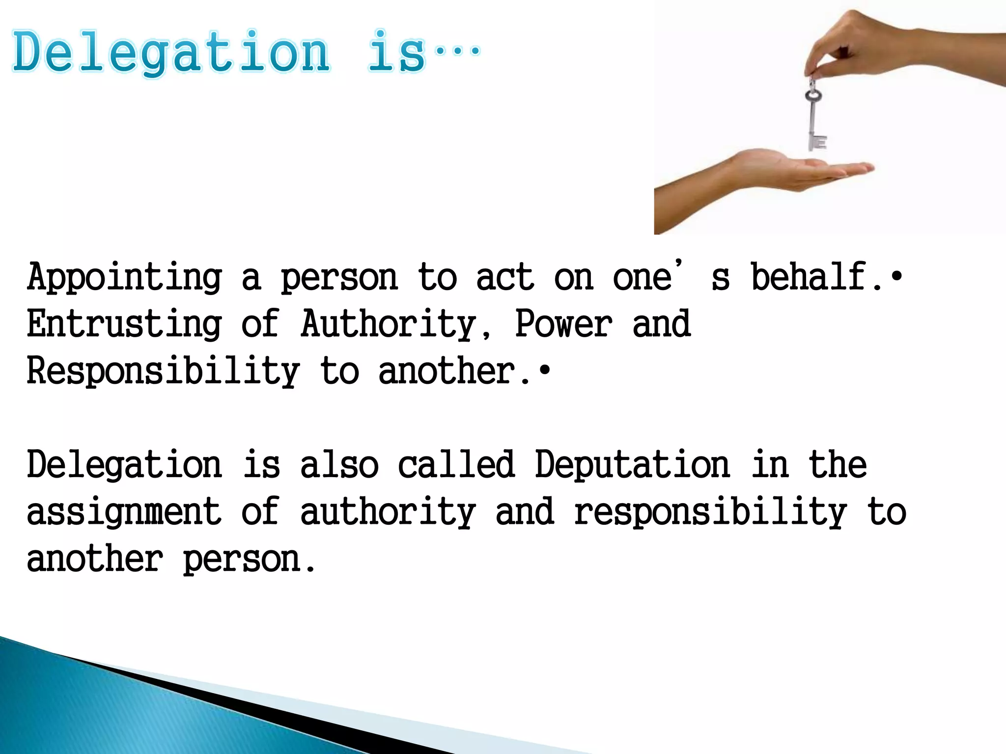 Delegation | PPTX