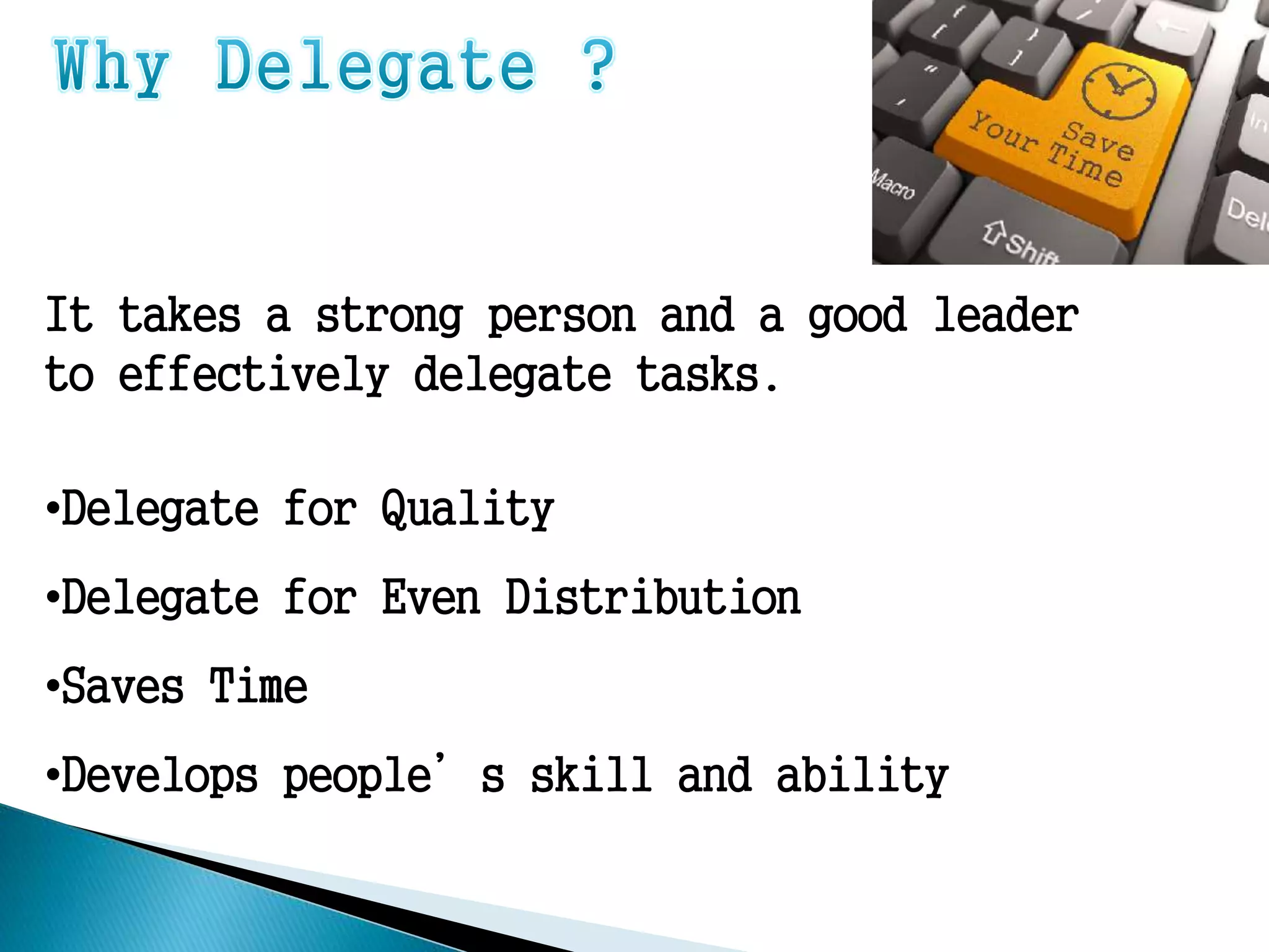 Delegation | PPTX