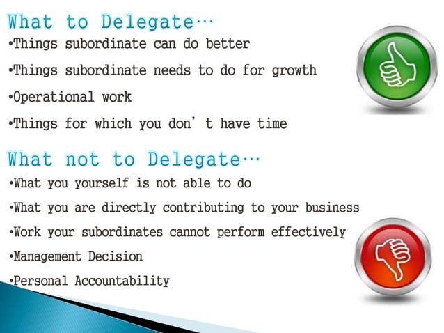 Delegation | PPTX | Resume Writing and Advice | Job Search