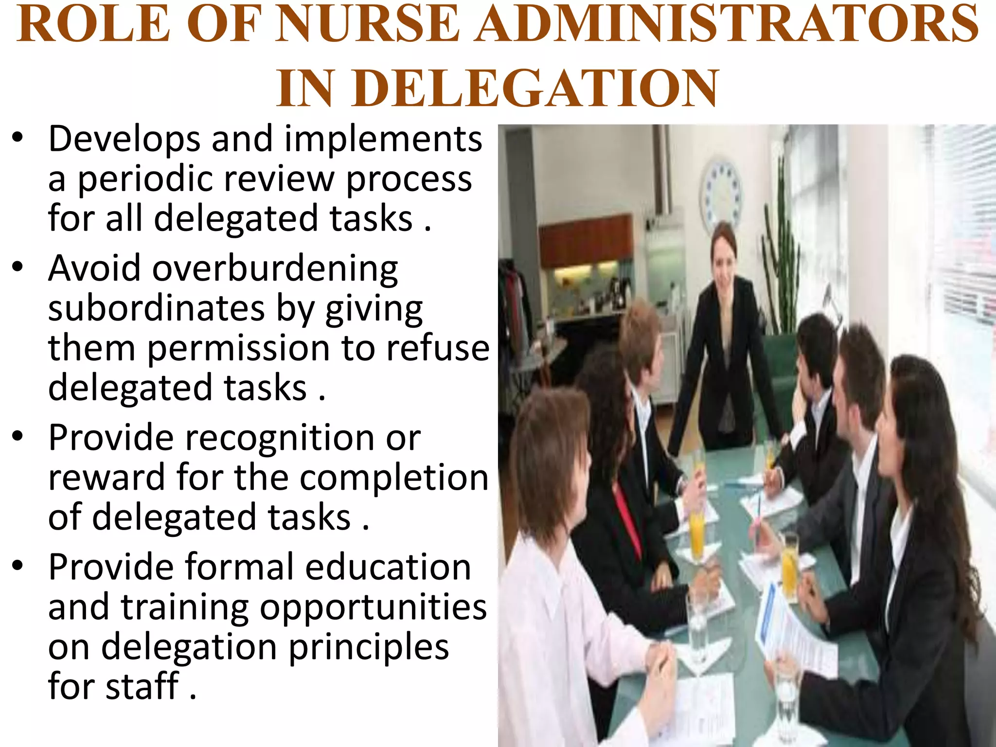 Delegation in Nursing - Mr. Manulal V S | PPTX