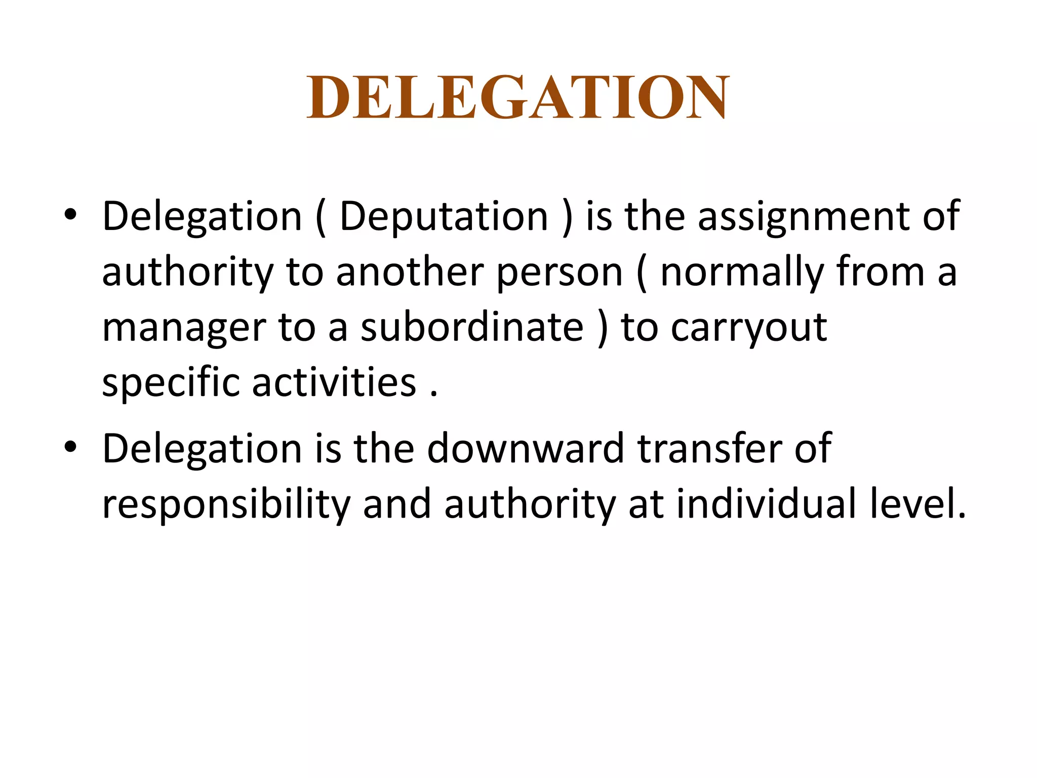 Delegation in Nursing - Mr. Manulal V S | PPTX
