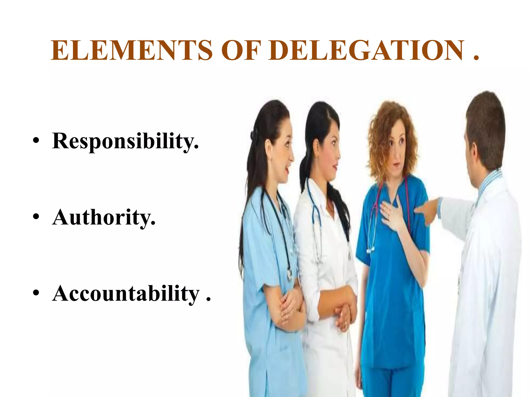 Delegation in Nursing - Mr. Manulal V S | PPTX