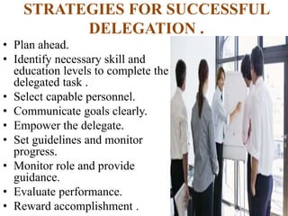 Delegation in Nursing - Mr. Manulal V S | PPTX