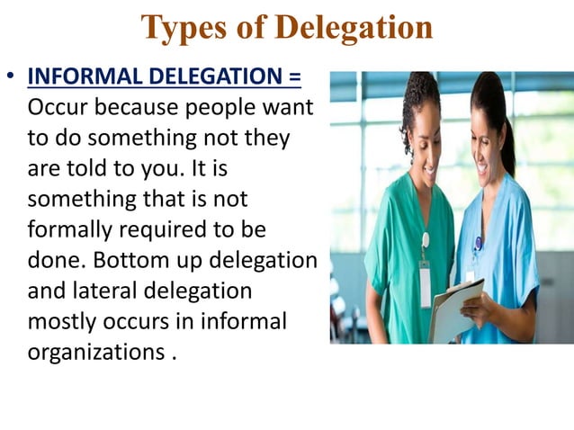 Delegation in Nursing - Mr. Manulal V S | PPTX | Career Advice | Careers