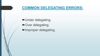 Delegation | PPTX