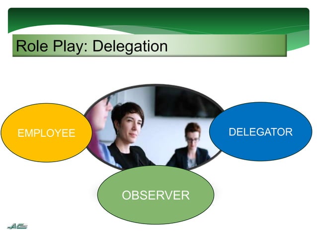 Delegation- New Supervisor Training | PPT