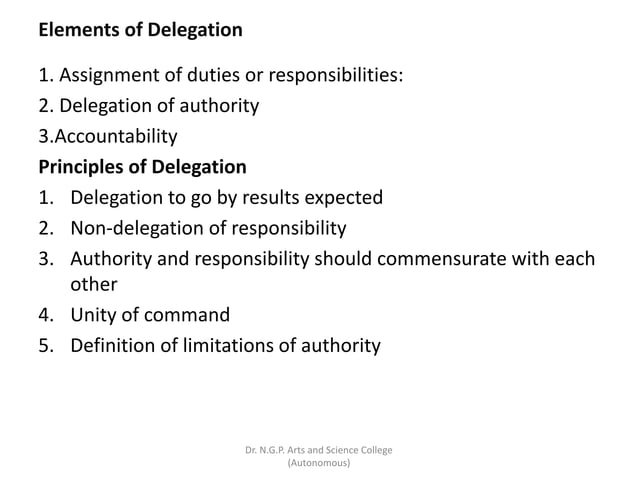 Delegation | PPT