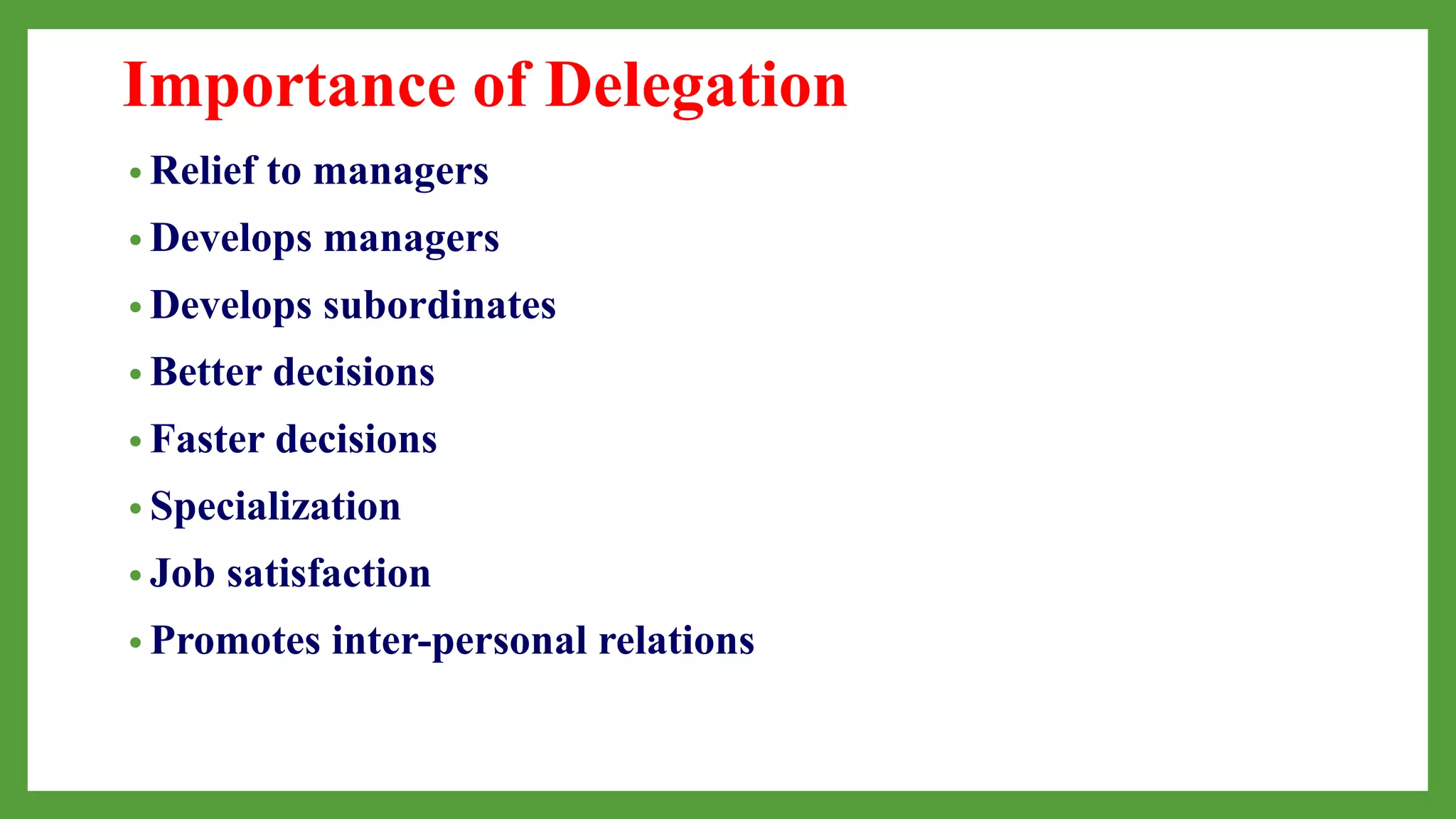 Delegation | PPT