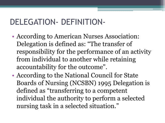 delegation.pptx | Resume Writing and Advice | Job Search