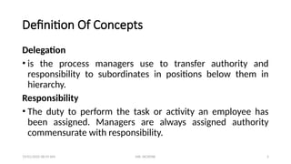 Delegation.powerpoint presentation under leadership and management | PPTX
