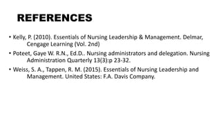 DELEGATION- Prepared by Ali Ibrahim a student of UCC, Ghana | PPTX