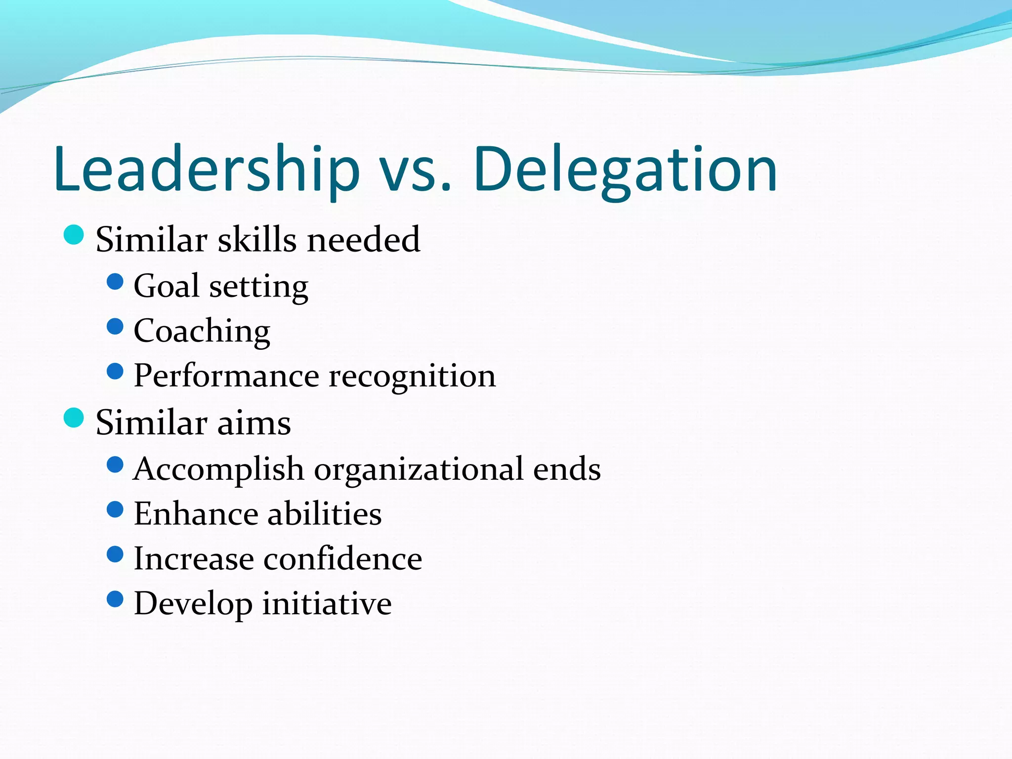 Delegation - the art of managing | PPT
