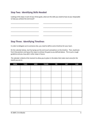 Delegation Workbook | PDF