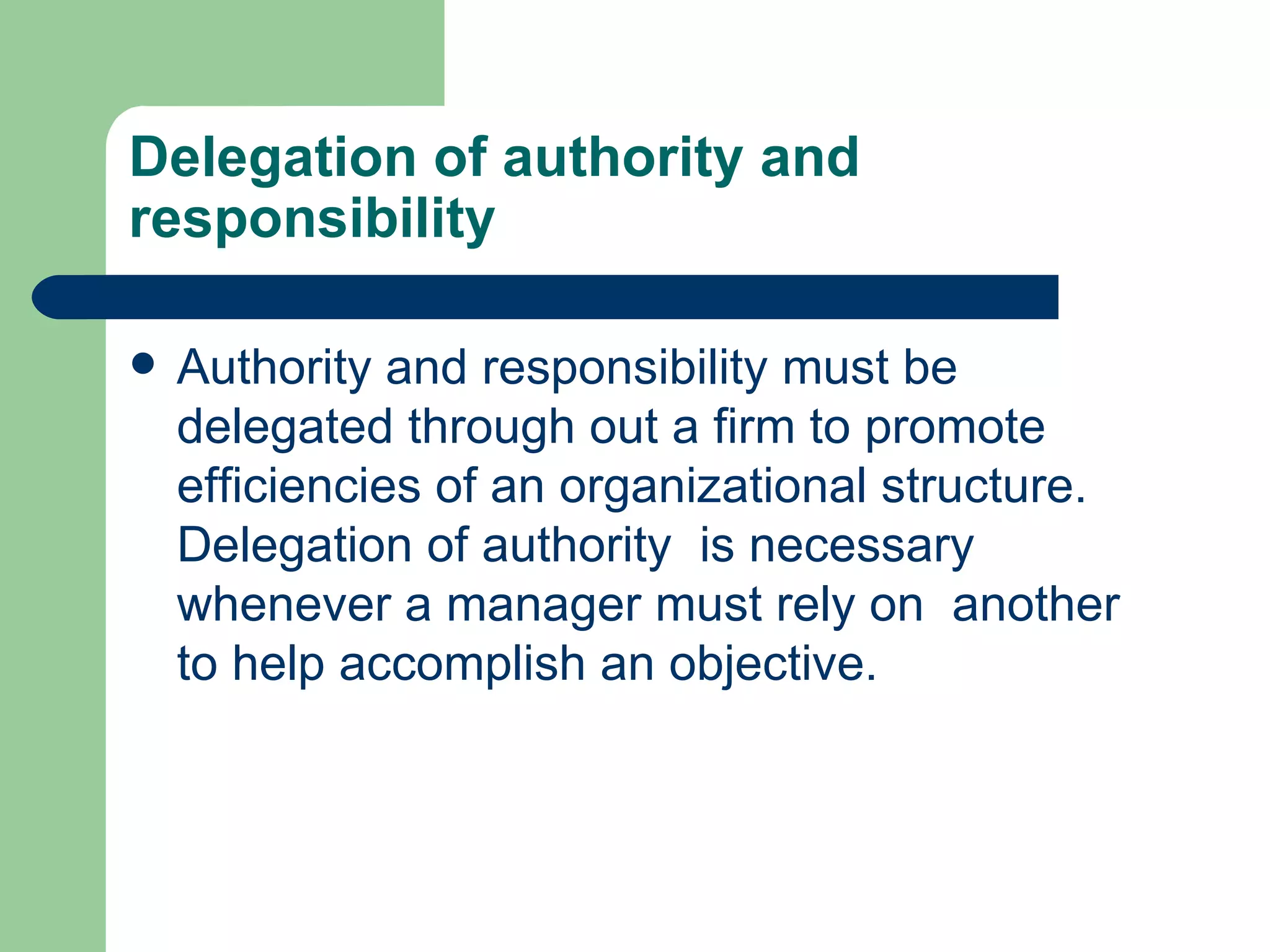 Delegation And Decentralisation Ppt