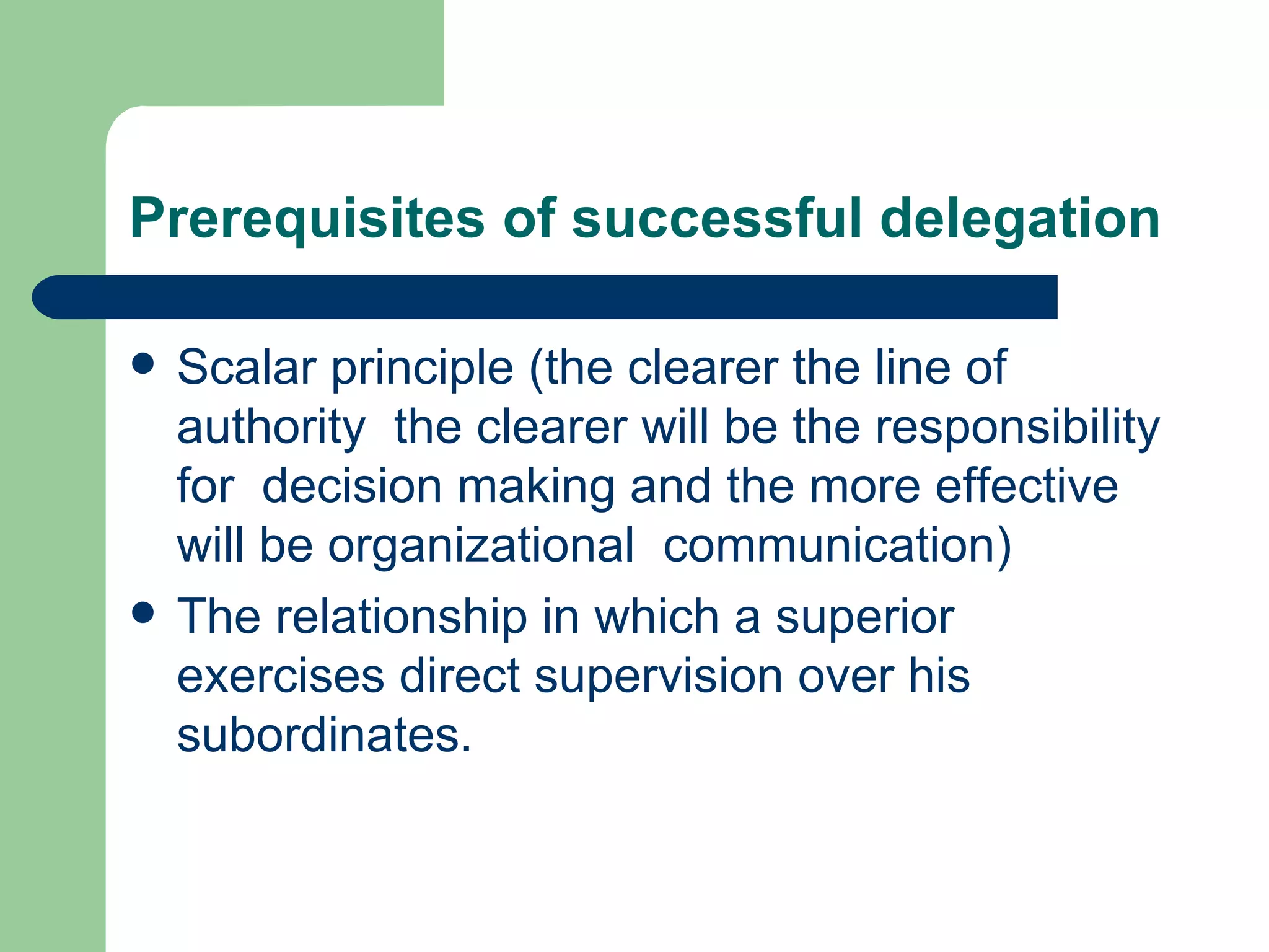 Delegation And Decentralisation Ppt