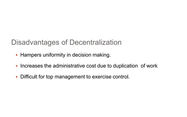 Delegation and decentralization | PPTX