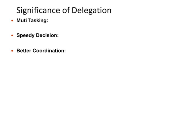 Delegation and decentralization | PPTX