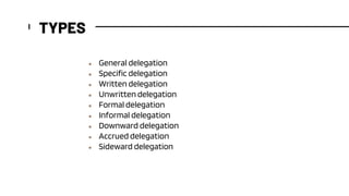 Delegation and Coordination | Juhin J | PPT