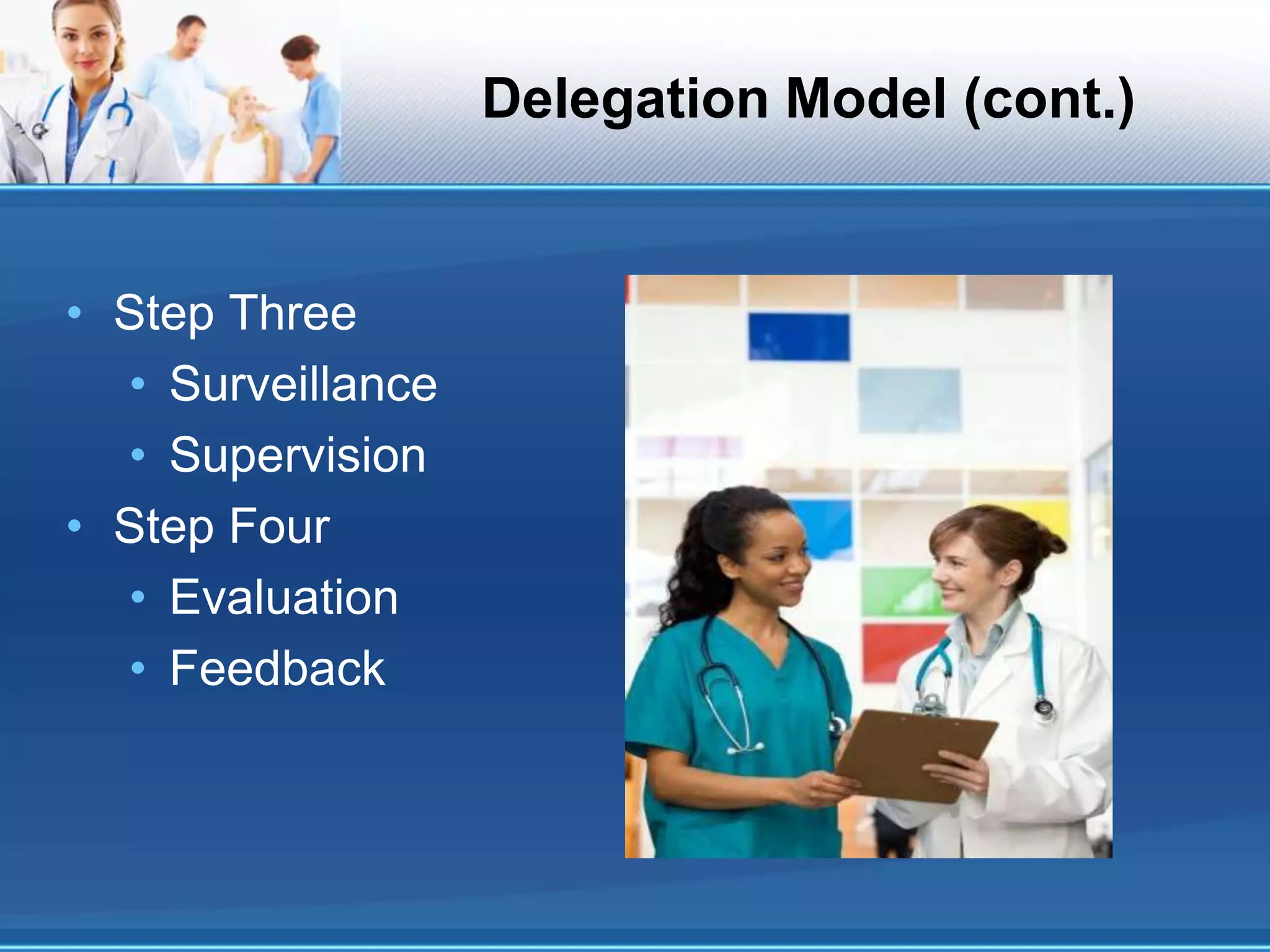 Delegation in healthcare | PPTX