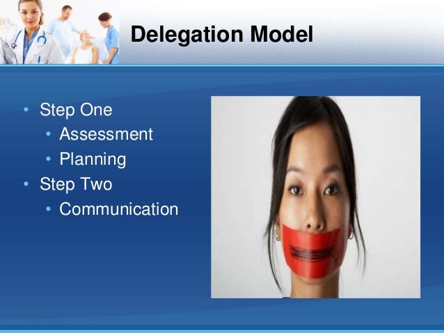 Nursing Delegation Model