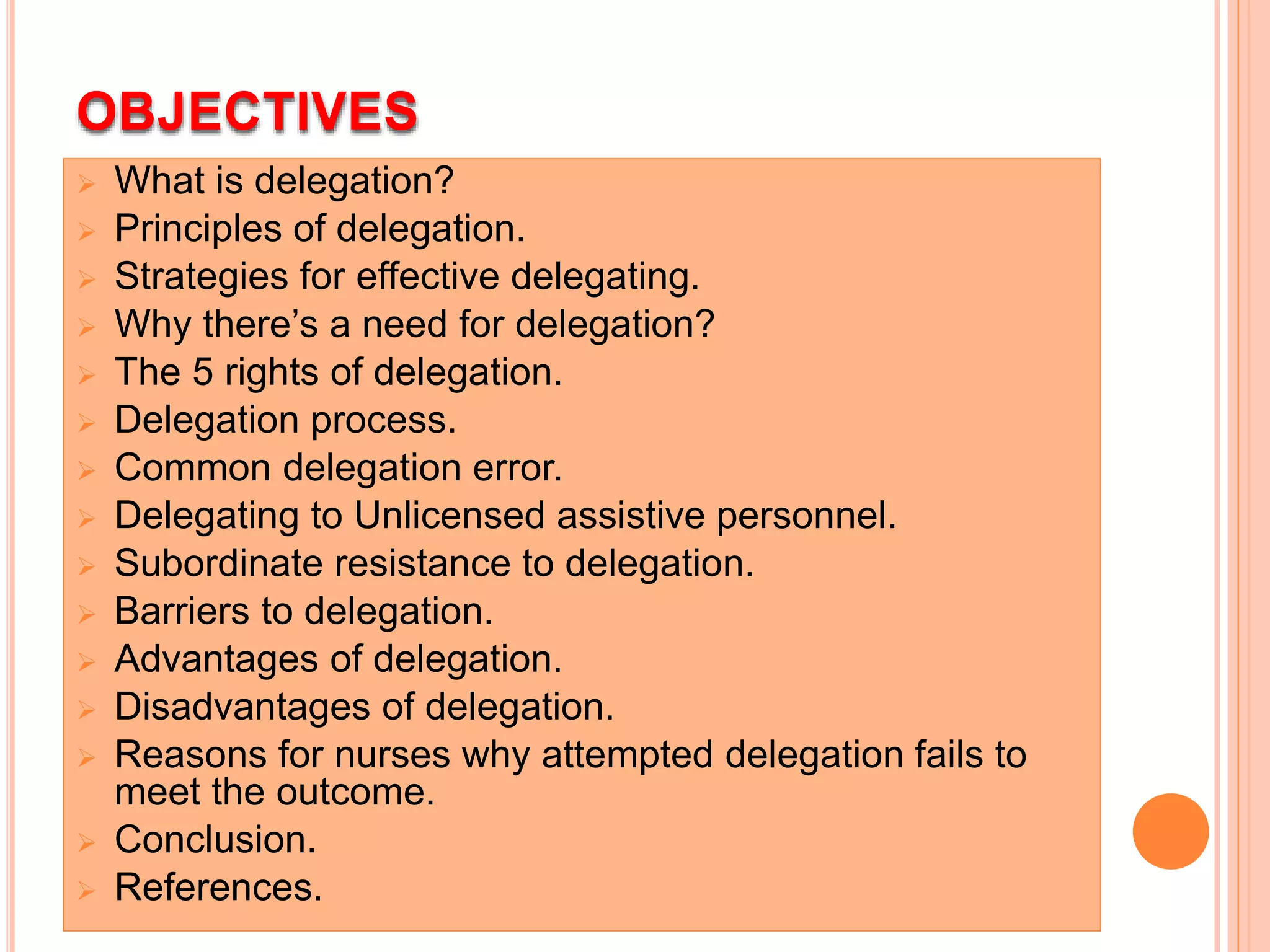 Delegation | PPTX