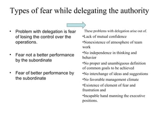 problems with Delegation authority ... | PPT