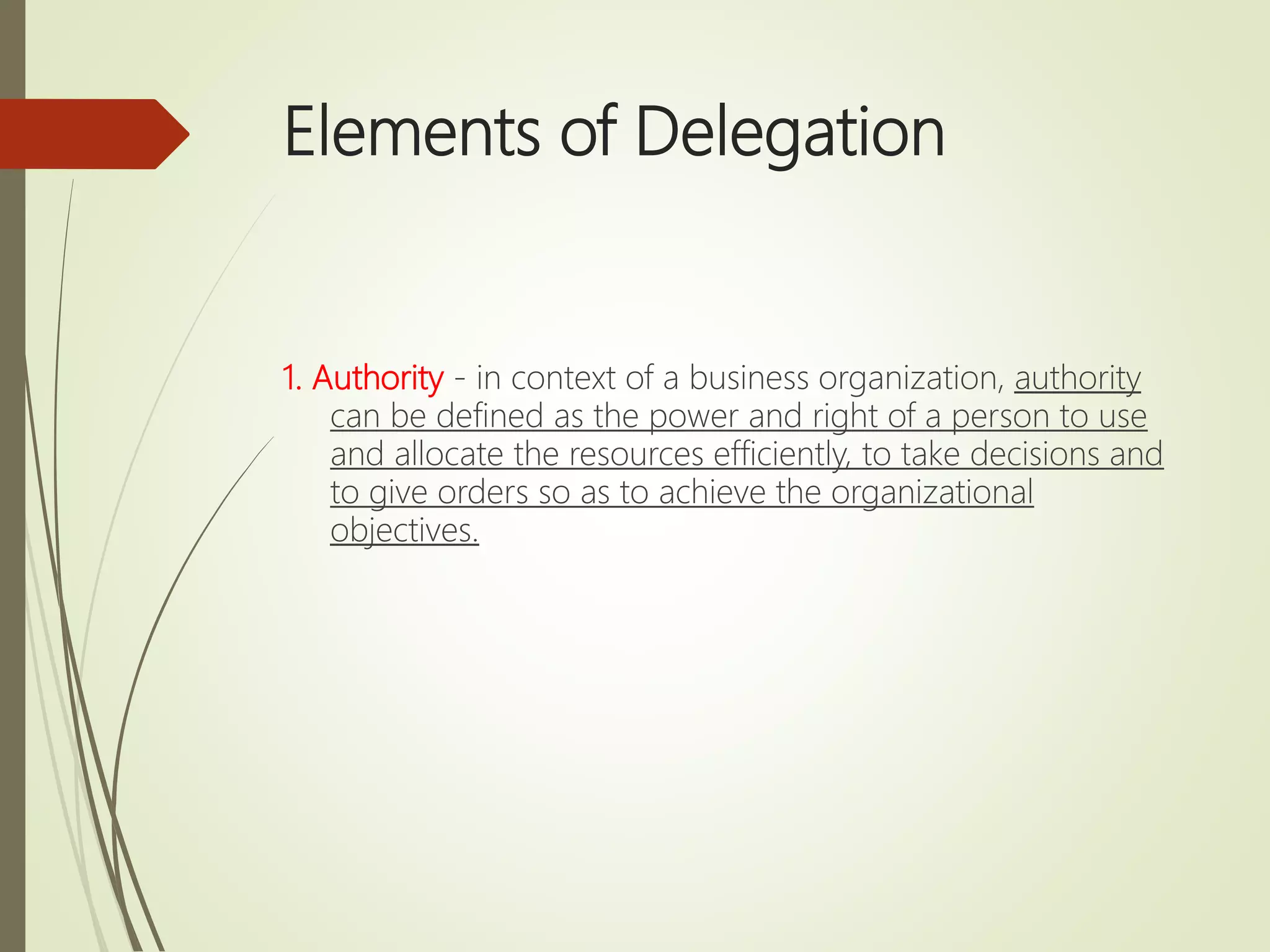 Delegation of authority and decentralization | PPTX