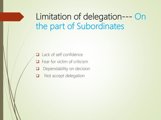 Delegation of authority and decentralization | PPTX