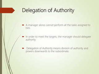 Delegation of authority and decentralization | PPTX