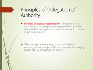 Delegation of authority and decentralization | PPTX