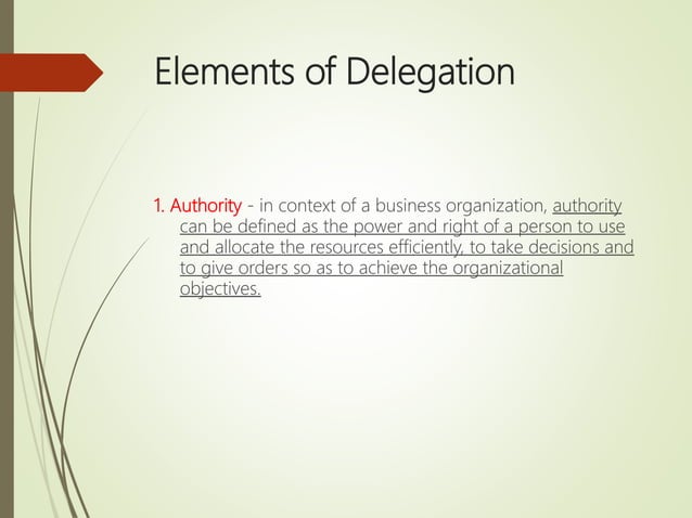 Delegation of authority and decentralization | PPTX